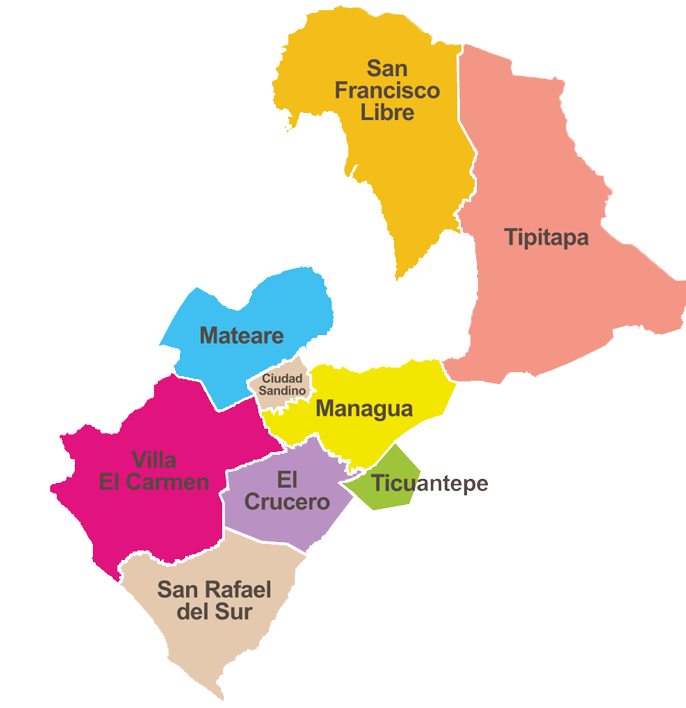 Managua - Mapa Nacional de Turismo